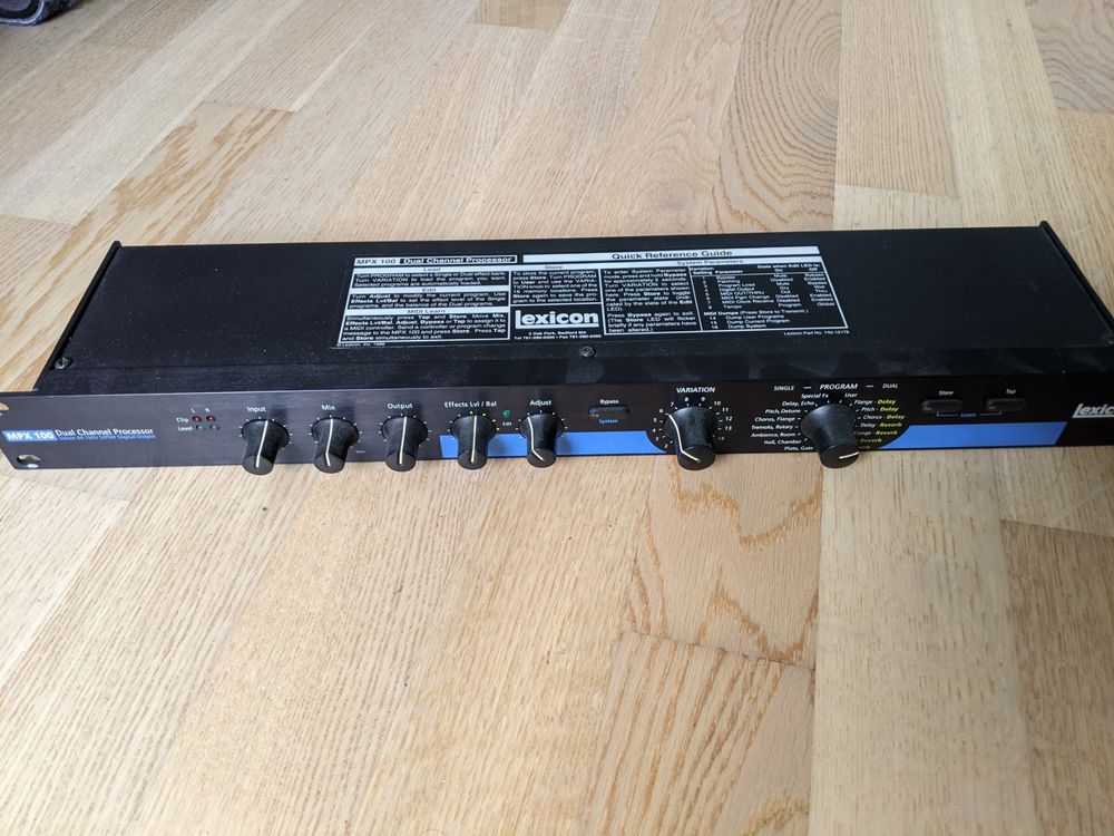 Lexicon MPX100 Dual-Channel Effects Processor (Gebraucht) in Biel ...