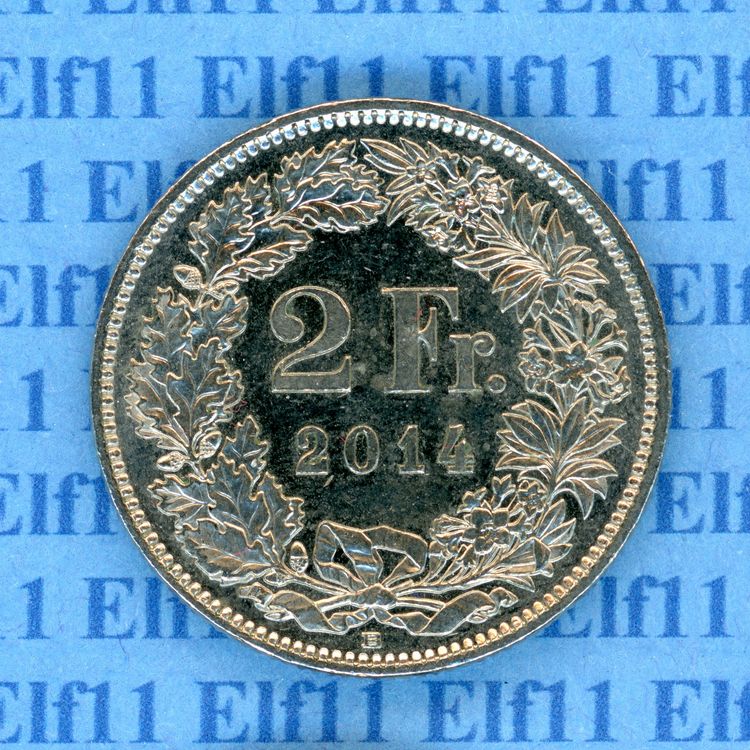 CHF___2.00 2014 vz 2 Franken (Gebraucht) in Widnau für CHF 5 – mit Lieferung auf Ricardo kaufen
