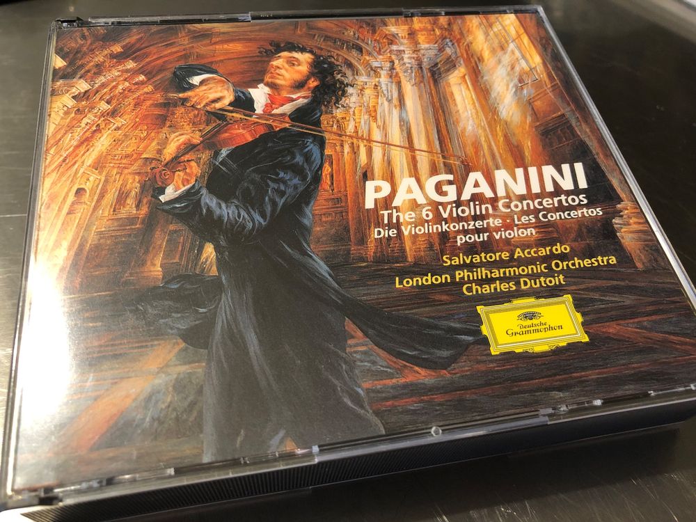Paganini The 6 Violin Concertos Salvatore Accardo 3 CD Box (Gebraucht ...