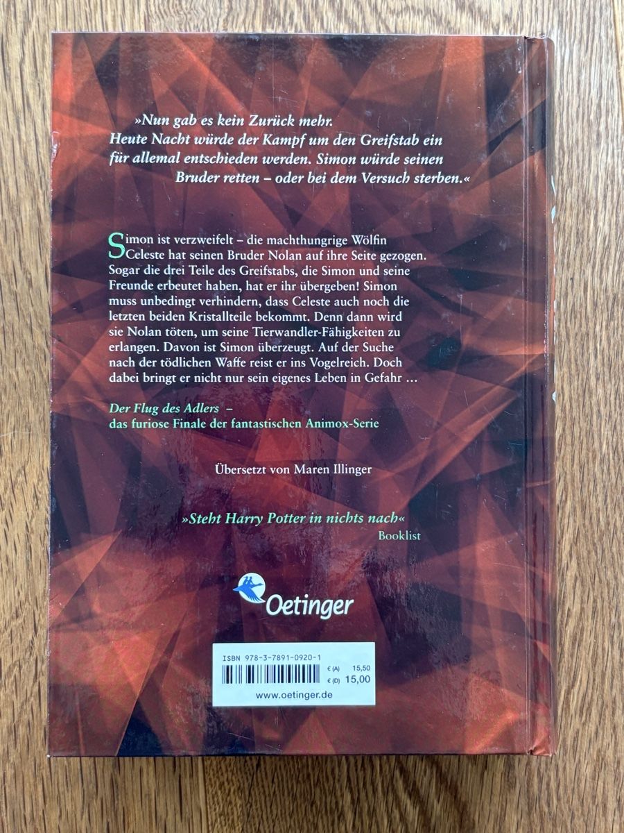 Animox 1 - Der Flug des Adlers, Aimee Carter, Neu (Neu (gemäss ...
