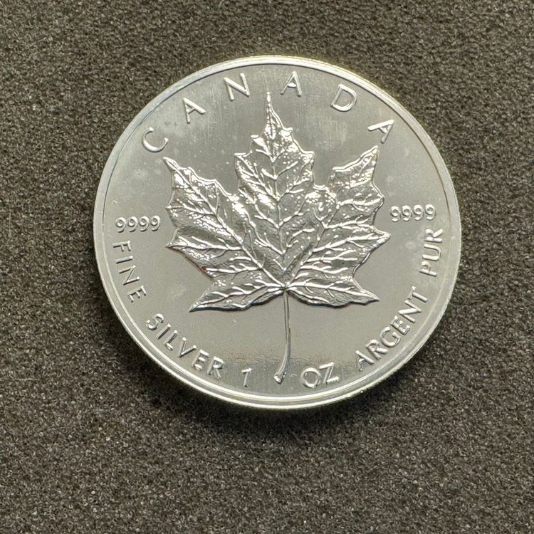 1 Unze Silber Kanada Maple Leaf 1992 (Gebraucht) in Reitnau für CHF 31 – mit Lieferung auf ...