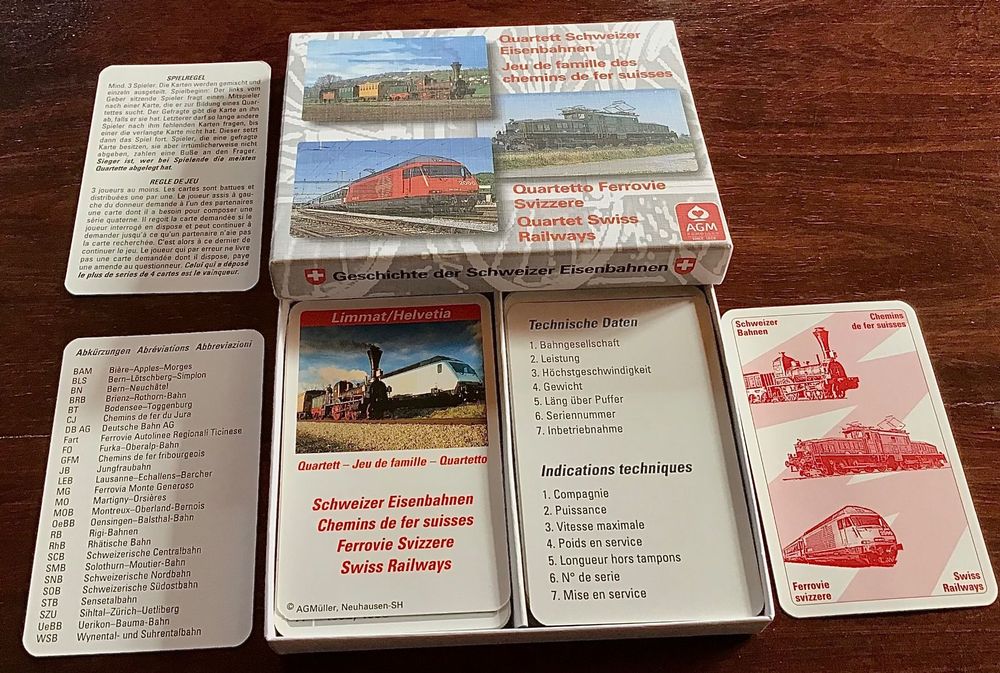 Quartett Schweizer Eisenbahnen (Gebraucht) in Chur für CHF 5 – mit Lieferung auf Ricardo kaufen