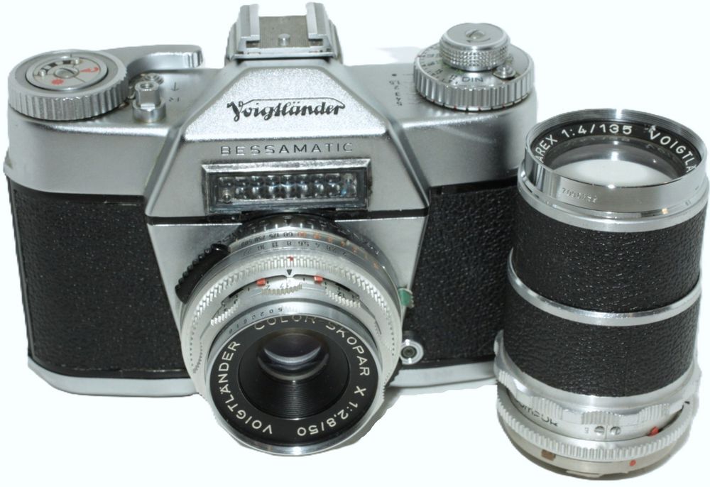 e) VOIGTLÄNDER BESSAMATIC + SKOPAR 2.8/50 + DYNARET 4/135 (Gebraucht) in Allschwil für CHF 29 ...