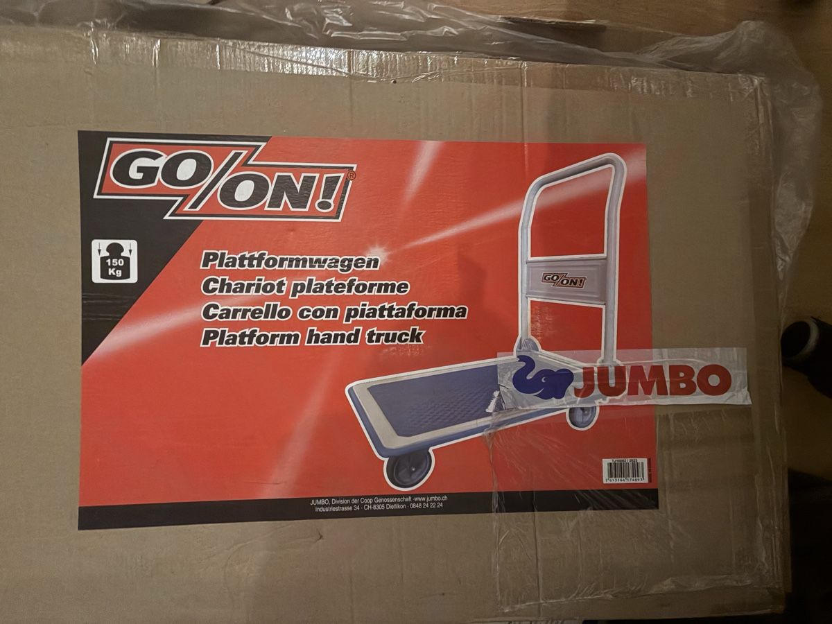 Neuer Go/On! Plattformwagen, 150 kg Traglast, Top Zustand (Neu und ...