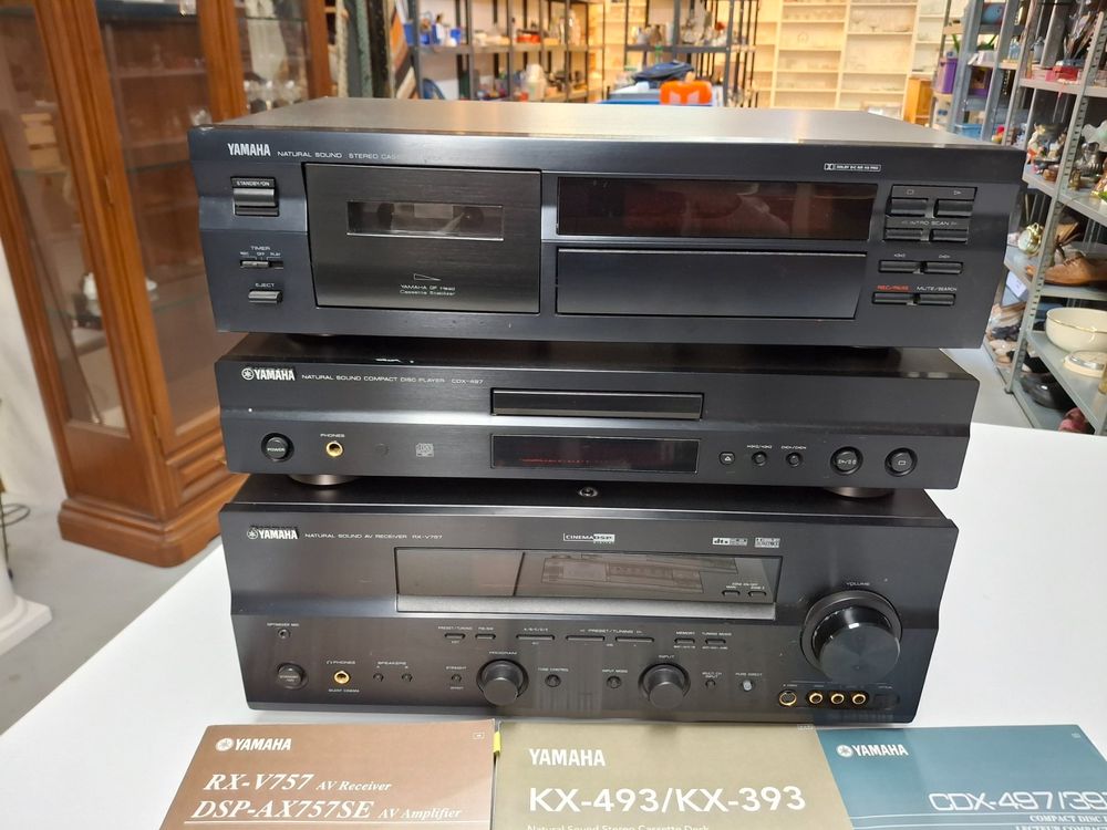Yamaha RX-V757 Verstärker, CDX-497 CD-Player und KX-493 (Gebraucht) in ...