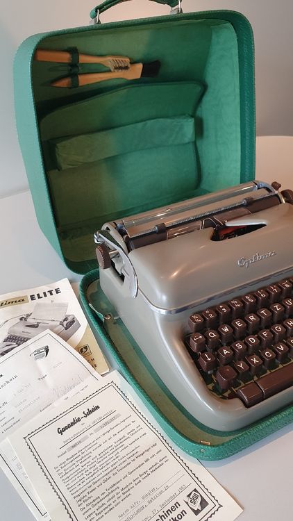 Top Optima Elite, mit Koffer, 1956 als Weihnachtsgeschenk. (Neu (gemäss ...