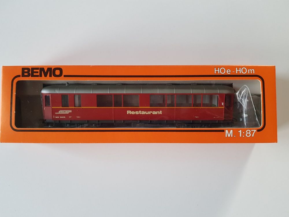 BEMO 3274 103 RHB WR 3813 SPEISEWAGEN 70ERJAHRE - H0M (1:87) (Neu und originalverpackt) in ...