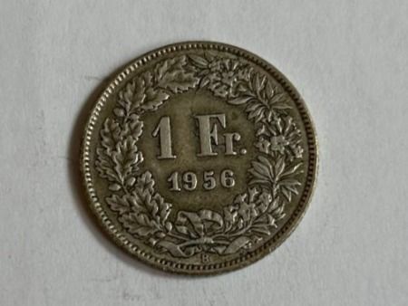 1.- (1 Franken), 1956 (Silber) (Gebraucht) in Bettwiesen für CHF 3.9 – mit Lieferung auf Ricardo ...