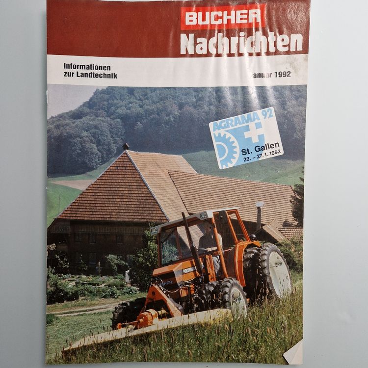 Bucher Prospekt Nachrichten Jahrgang 1992, Traktor, Fiat (Defekt) in ...