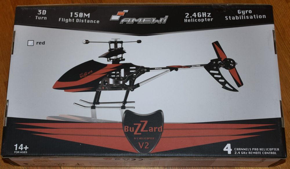 AMEWI Helikopter Buzzard V2 rot (Neu (gemäss Beschreibung)) in ...