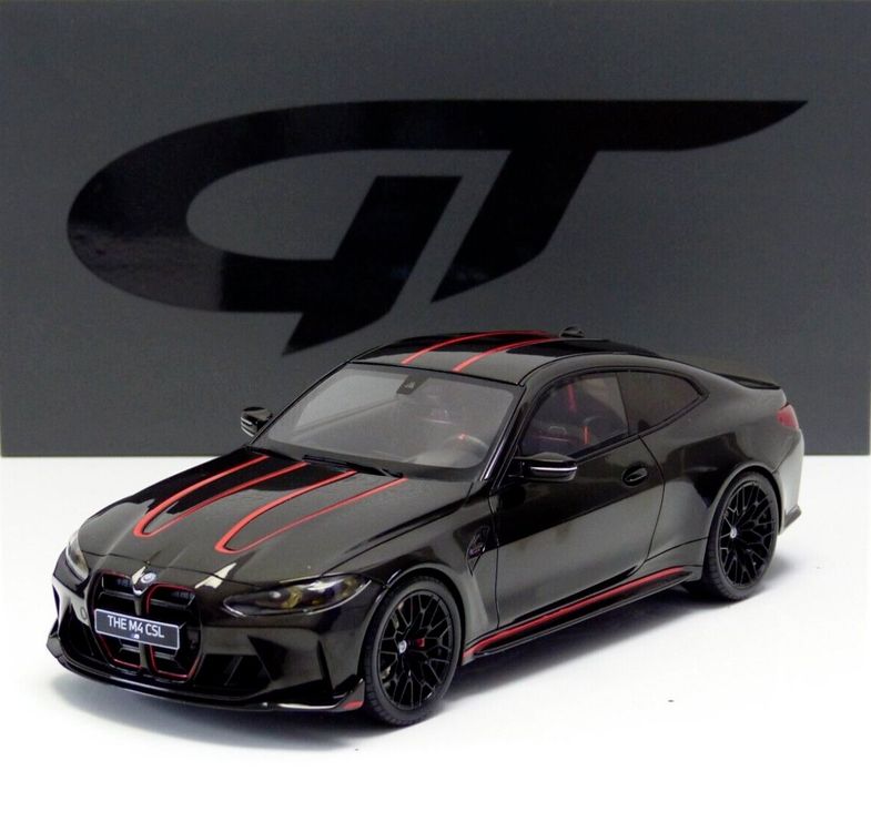 BMW 4er M4 CSL (G82) Coupe saphir-black / red stip 1/18 NEU | Kaufen ...