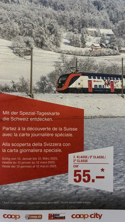 SBB TICKET 1x (Neu (gemäss Beschreibung)) in Lugano für CHF 61 – mit ...