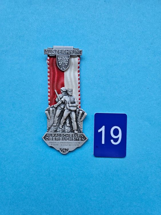 OBERBUCHSITEN SCHIESSEN KRANZABZEICHEN MEDAILLE MÜNZEN (Gebraucht) in Ermatingen für CHF 3 – mit ...