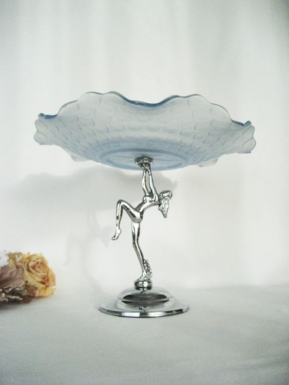 Art Deco Fuss Schale – Figur Glasschale England um 1930 (Gebraucht) in Rieden SG für CHF 86 ...