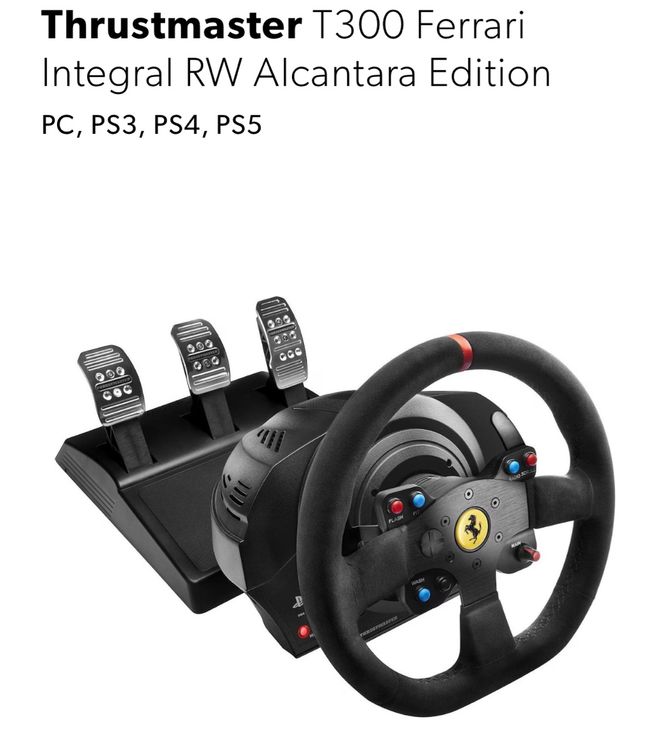 Thrustmaster T300 Ferrari Integral RW Alcantara Edition | Kaufen auf ...
