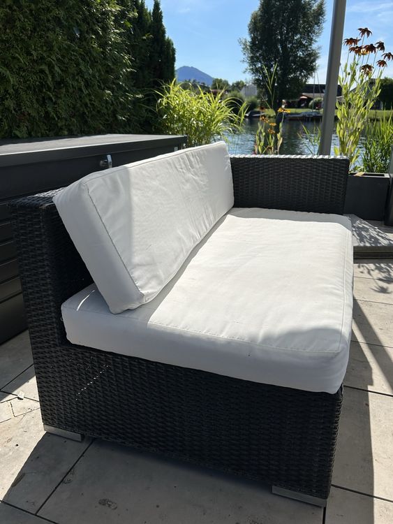 Anthrazit Rattan Lounge Sitzgarnitur (Gebraucht) in für CHF 36 – nur ...