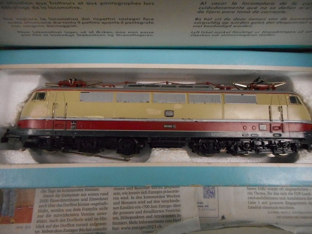 Märklin E 103 der DB AC/H0 (Gebraucht) in Bretzwil für CHF 47 – mit ...
