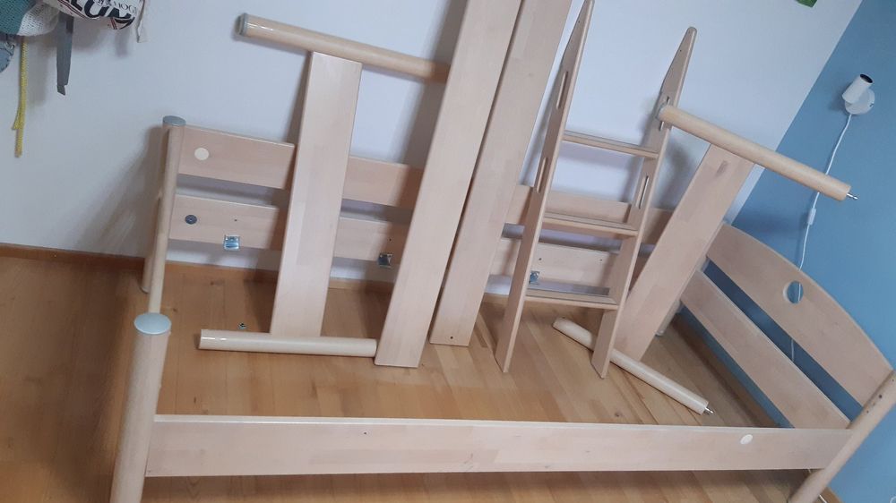 Paidi Fleximo Halbhohes Holzbett mit Schrägleiter (Gebraucht) in Wiesendangen für CHF 50 – nur ...