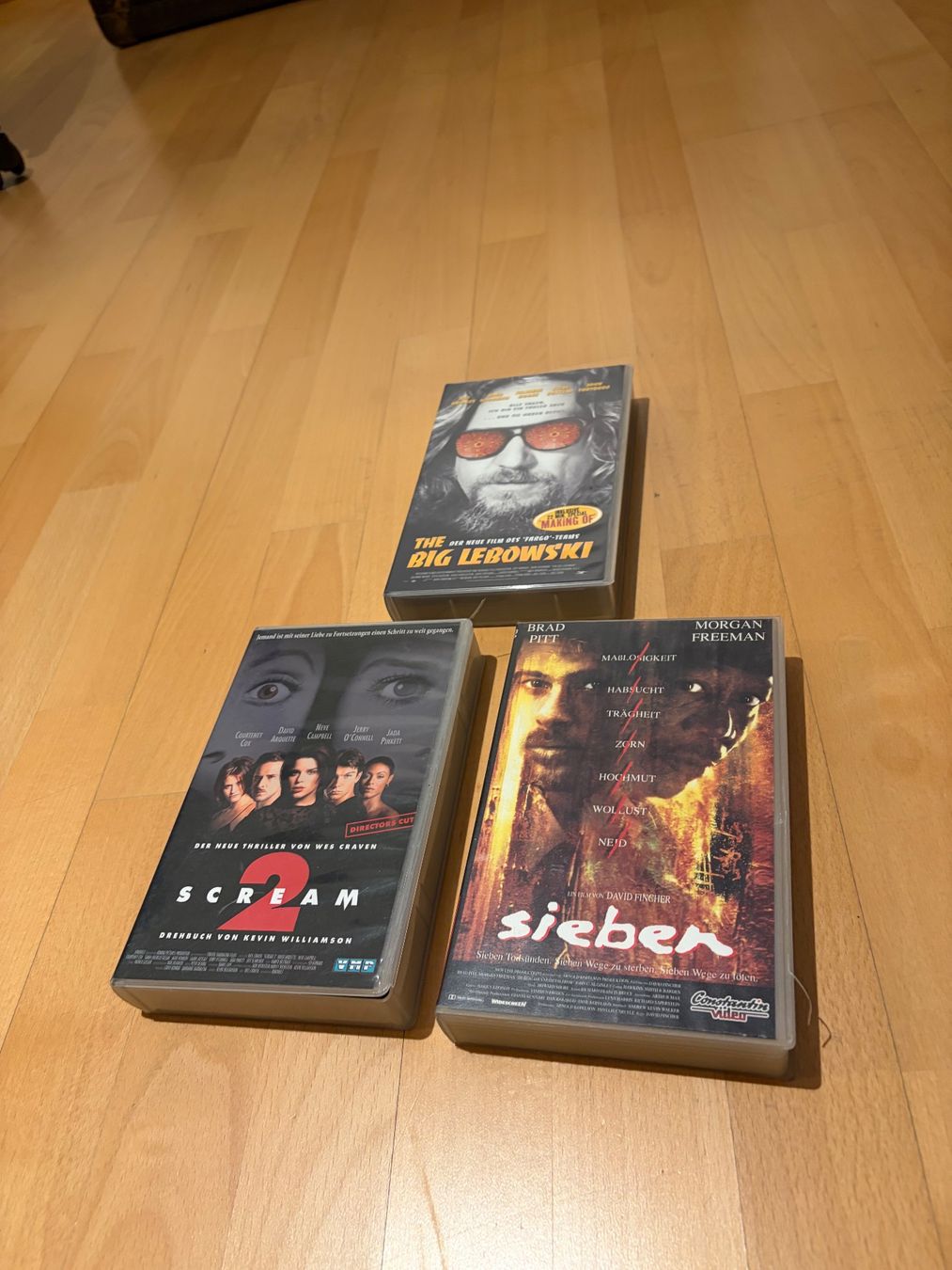 VHS Kassetten: The Big Lebowski, Sieben, Scream 2 (Gebraucht) in ...