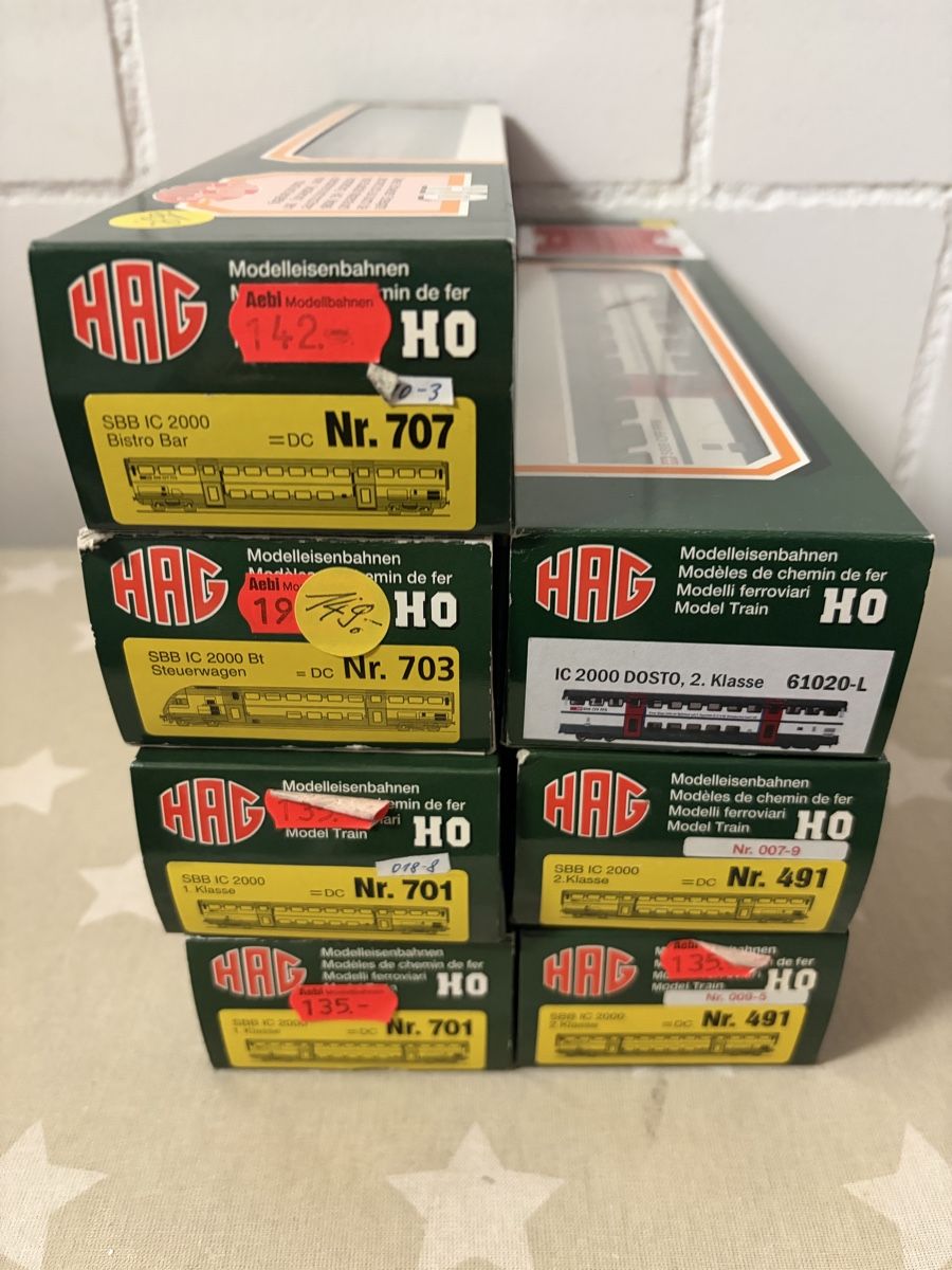 HAG Modelleisenbahnen HO - Diverse Wagen (Gebraucht) in Glattfelden für ...