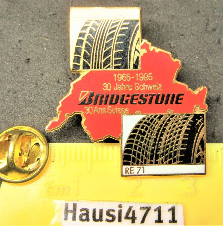 BRIDGESTONE Schweiz Umriss 1965-1995 Pin (Neu (gemäss Beschreibung)) in ...