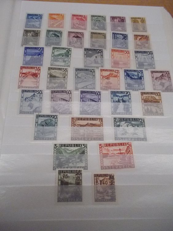 Satz Österreich **, Dauermarken, Landschaften bis 5 SChillin (Gebraucht) in Niederwil AG für CHF ...