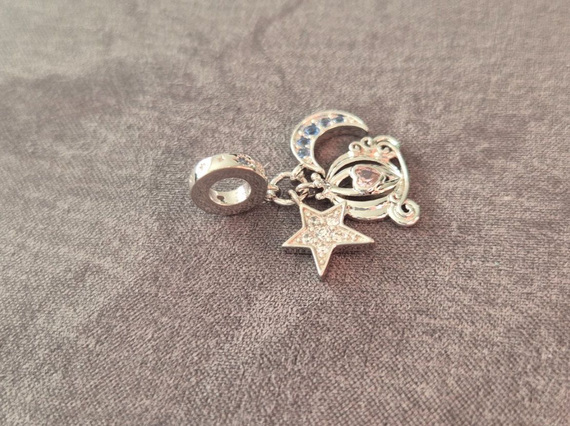 Silber Charm Kutsch mit Stern und Mond +Garantie (Neu (gemäss ...