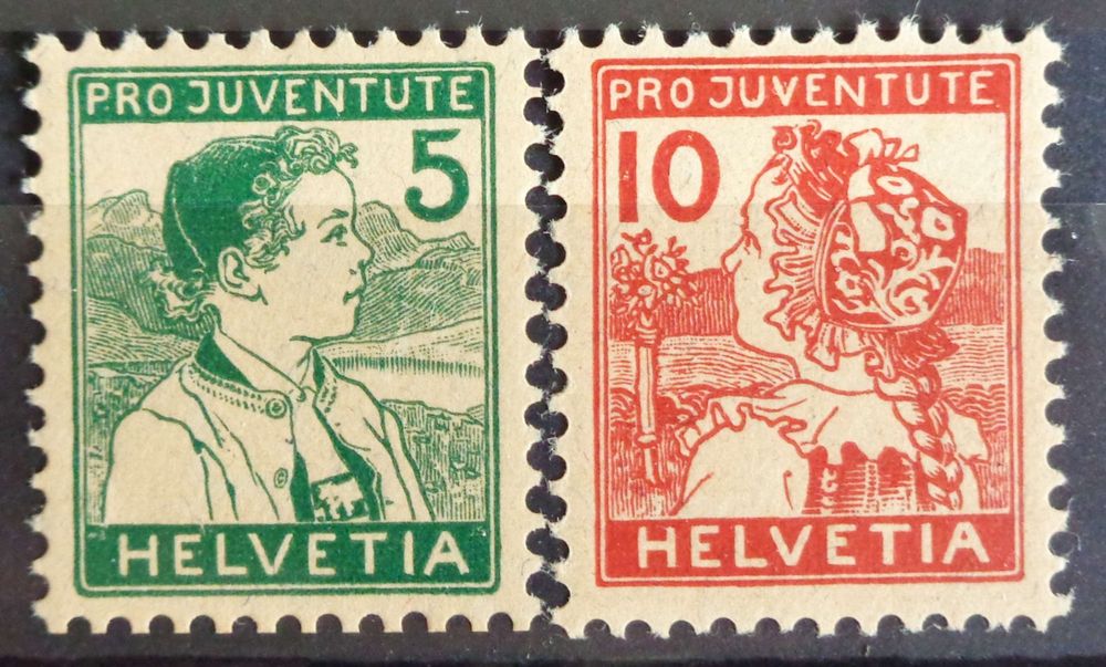 PRO JUVENTUTE 1915: Postfrische Serie ** | Kaufen auf Ricardo