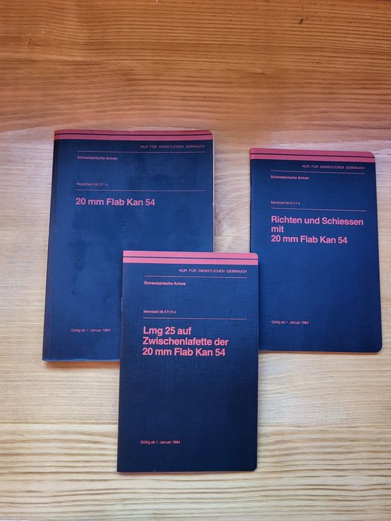 Schweizer Armee Reglement Flab Kan 54 (Gebraucht) in Seon für CHF 29 ...