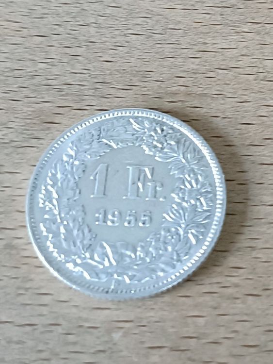 1 Franken Silber Münze, 1955. fast neu! | Kaufen auf Ricardo