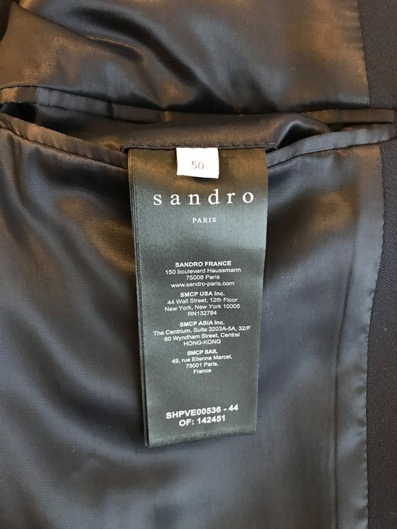 Neuer Herrenanzug der Marke Sandro Paris, Navy Blue, Gr. 50 (Neu (gemäss Beschreibung)) in für ...