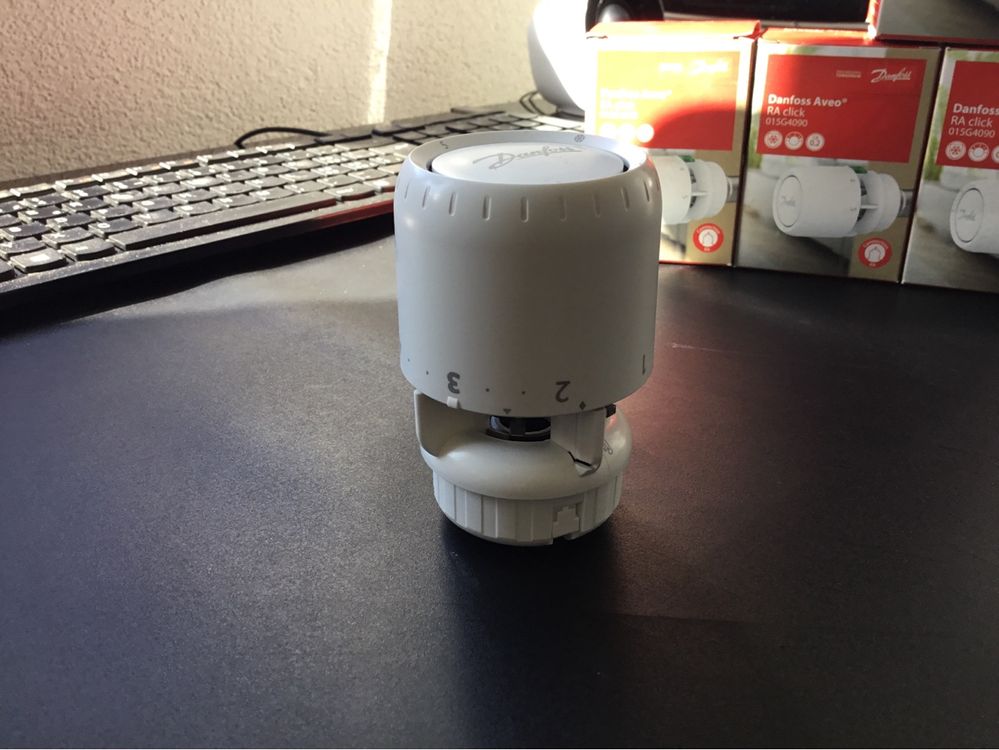 4 Stück Danfoss Fühler RA AVEO Click,ersetzt RA 2990 Click (Neu und ...