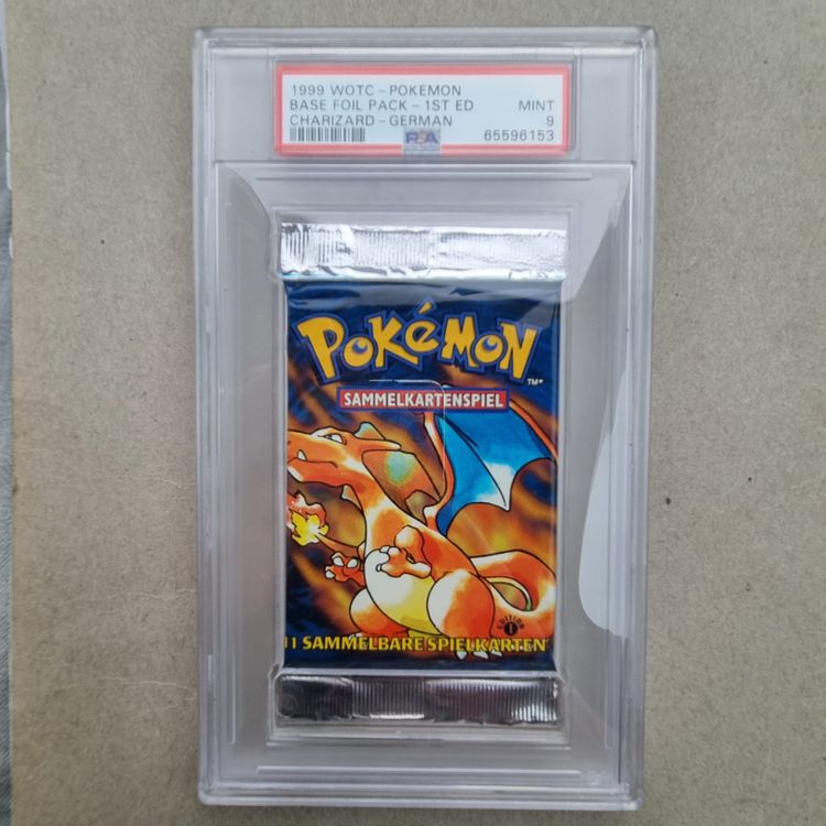 Pokemon 1.edition Base Booster PSA 9 Deutsch Glurak Art (Gebraucht) in Gwatt (Thun) für CHF 412 ...