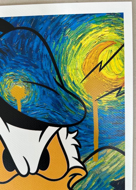 Death: Van Gogh Donald Duck, signiert 76/100 (Neu (gemäss Beschreibung ...