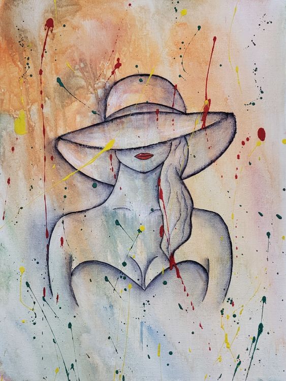 Sommerliche Eleganz: Acryl Gemälde auf Leinwand. (Neu und originalverpackt) in meggen für CHF 80 ...