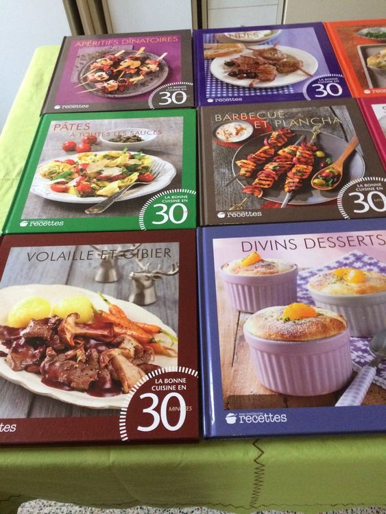 Lot de 12 livres de recettes "La bonne cuisine en 30 mn" (Neuf (Voir ...