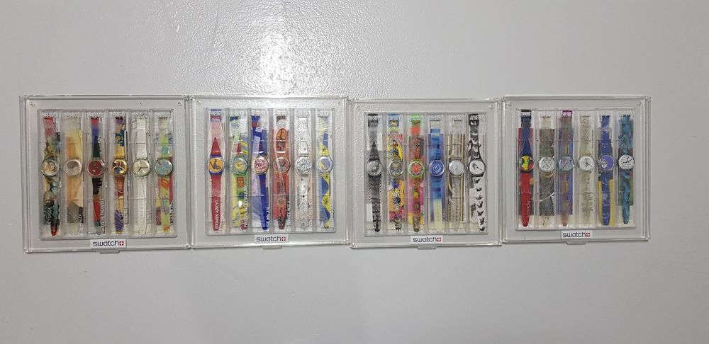 Komplet Sammlung Swatch Artist 24 Uhren Collection 1996 (Neu und ...