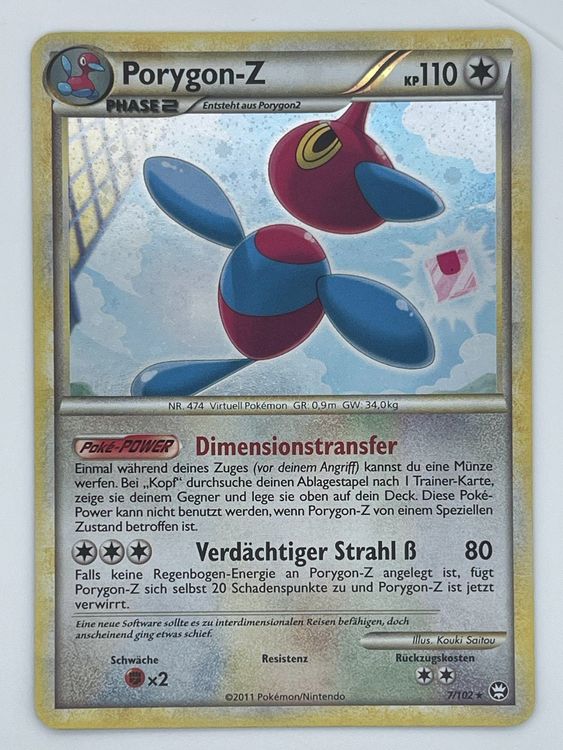 Porygon-Z 7/102 Holo Rare Pokémon HGSS Triumphant | Kaufen auf Ricardo