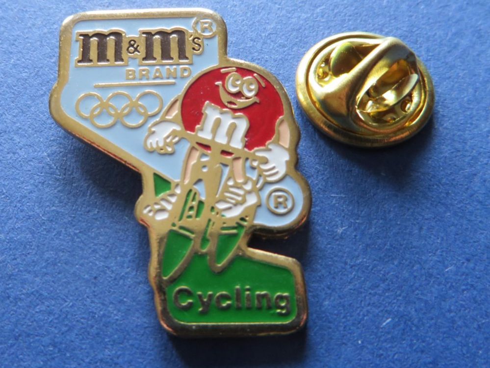 PIN'S PIN, m&m's BRAND OLYMPIADE CYCLING VELOSPORT (D'occasion) à ...