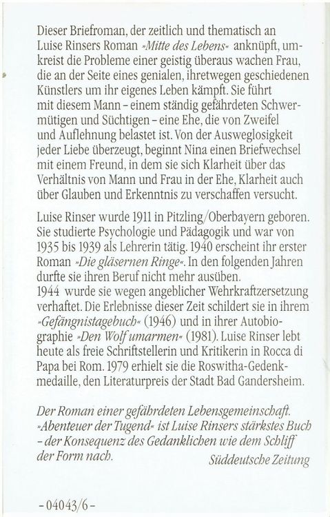 Luise Rinser, fünf Bücher (Gebraucht) in Flims - Dorf für CHF 5 – nur Abholung auf Ricardo kaufen