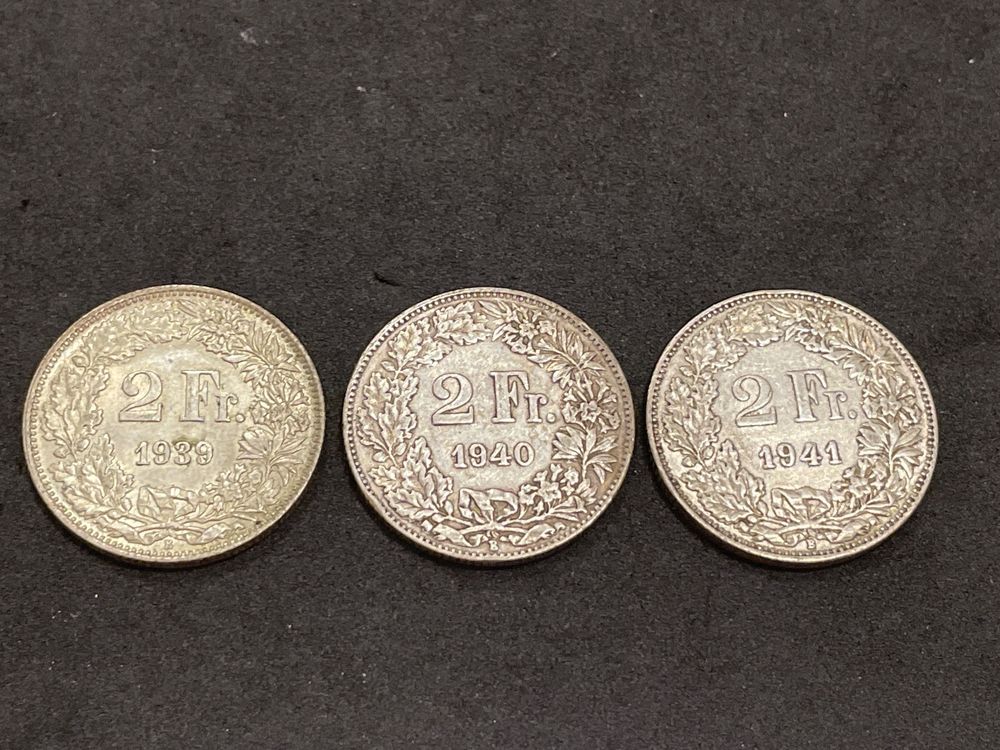 2 Franken Schweizergeld !! Ab 1.- Fr!! 1939-1941 (Gebraucht) in Schlieren für CHF 16 – mit ...