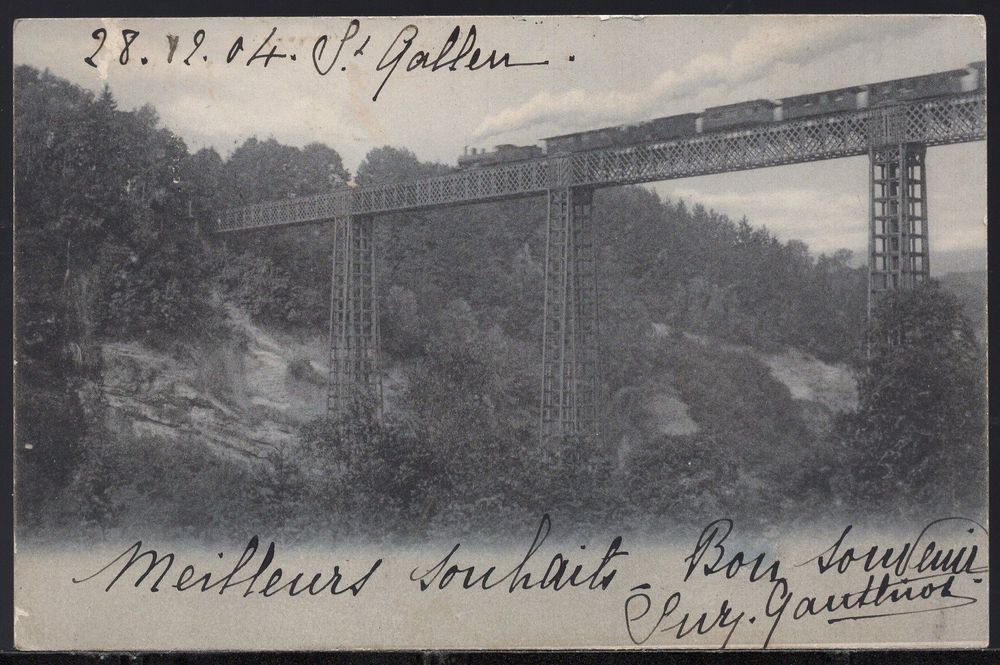 Eisenbahnbrücke über die Sitter 1905 (Gebraucht) in für CHF 5 – mit ...
