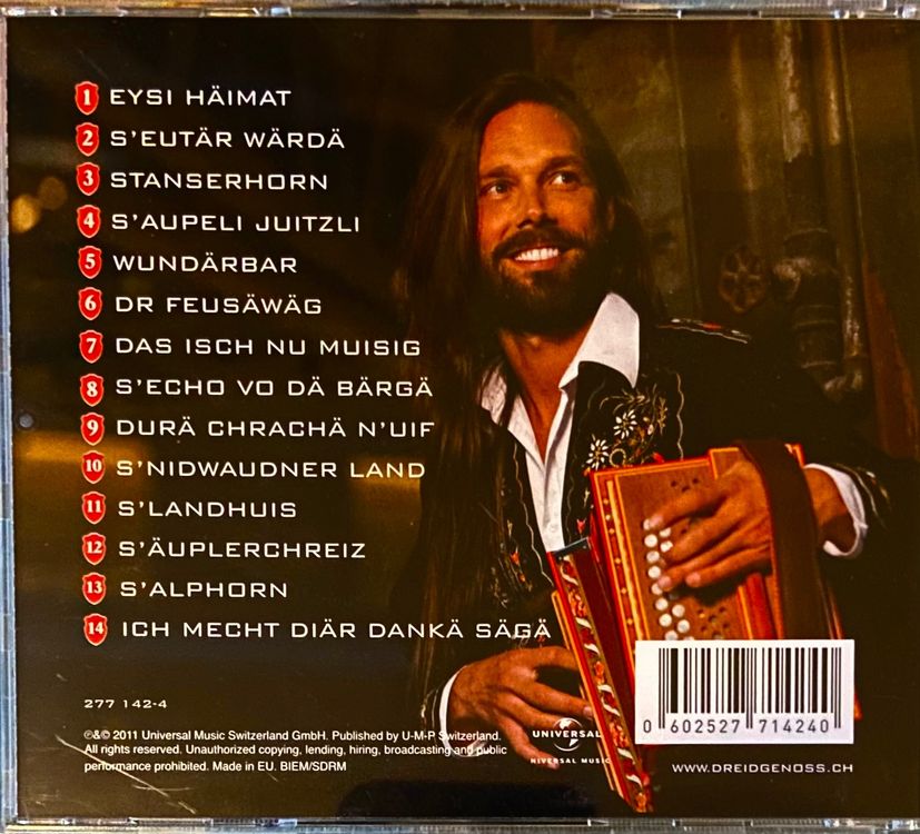 Dr Eidgenoss Nidwaldner Wurzlä CD Schweizer (Gebraucht) in Luzern für ...
