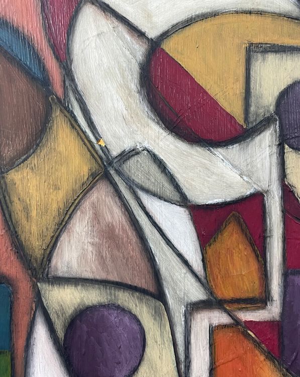 Kubistisches grosses Gemälde unleserlich Signiert (Gebraucht) in Root für CHF 110 – mit ...