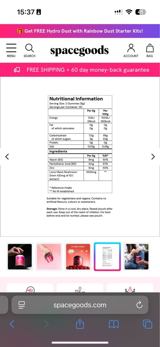 Spacegoods Moon Chews v1.0 Strawberry Flavour New & unopened (Neu und ...