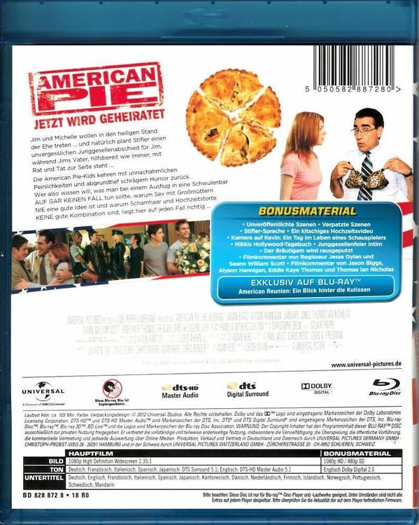 American Pie - Jason Biggs - BLURAY (Gebraucht) in Winterthur für CHF 3 ...