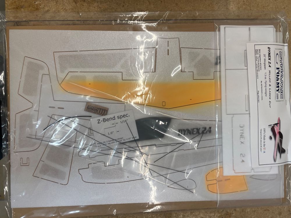 Bausatz Dynamic Foamy Dynex 2.4 Shock Flyer 51 cm (Neu und ...