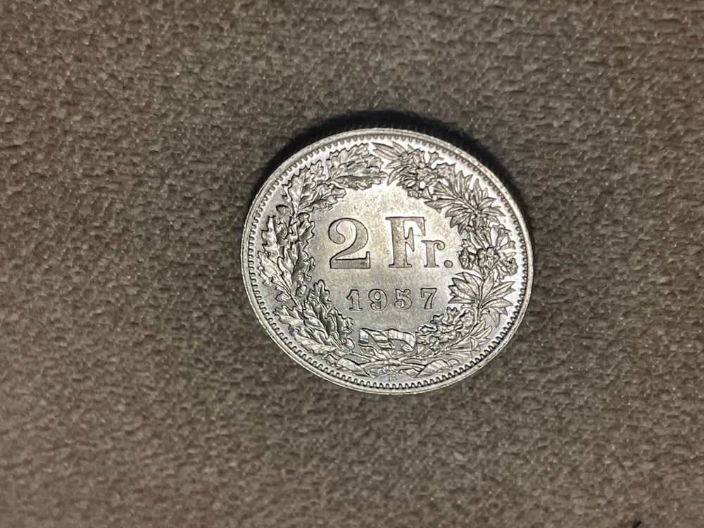 2 Franken 1957 unz. Silber | Kaufen auf Ricardo