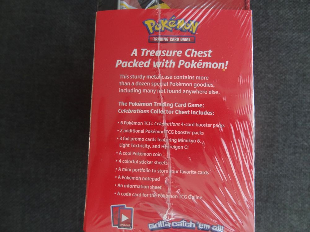 Pokémon 25th Celebrations Treasure Chest / Lunch Box NEU -E- (Neu und ...