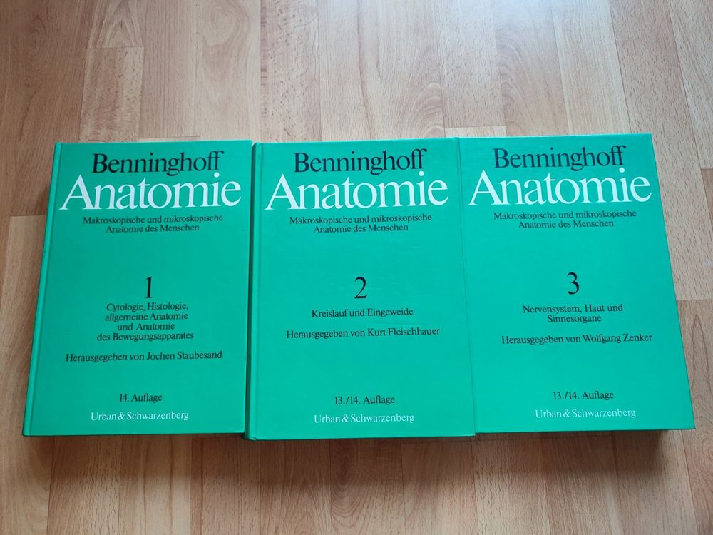 Benninghoff Anatomie Band 1-3 (Gebraucht) in Basel für CHF 8 – nur ...